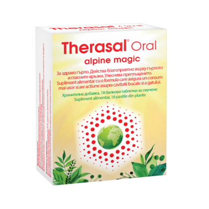 Therasal Oral ALPINE MAGIC x 18 pastile de supt ️ 31.10Lei Lei therasal ...